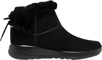 Skechers On The Go Stiefeletten f&uuml;r Damen, Wildleder, Flach (Schwarz)