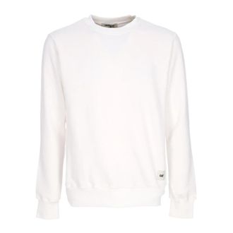 CAT Essential Crewneck Sweatshirt Leichtes Streetwear - - Sweatshirts & Hoodies - Herren - Wei&szlig; - S
