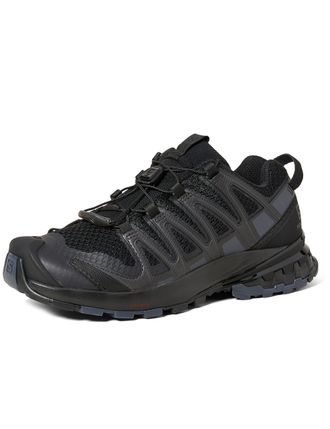 Salomon XA Pro 3D V8 Damen Trailrunning-Schuhe, Schwarz (Black/Phantom/Ebony), 38 2/3 EU