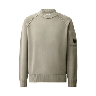 C.P. Company Chenille Cotton Lens Pullover - - Knitwear - Herren - Grau - XL
