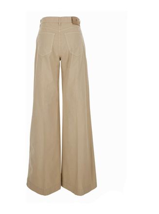 Pantaloni Torino Womens Pants Poppy Beige Stretch Cotton Trousers