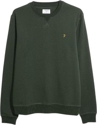 Farah Sweatshirt f&uuml;r Herren, Rundhalsausschnitt, Bio-Baumwolle (Immergr&uuml;n)