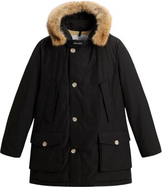 Woolrich Homme, Manteaux, Noir, Taille: S Parka Arctique avec Fourrure D&eacute;tachable