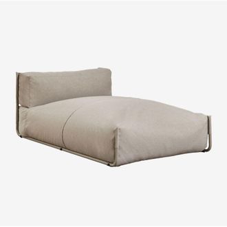 Sklum Sklum - Chaise-Longue-Modul f&uuml;r Gartenmodulsofa Oporto Moka Braun