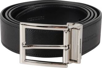 Dsquared2 Homme, Accessoires, Noir, Taille: ONE Size Ceintures en Cuir Noir