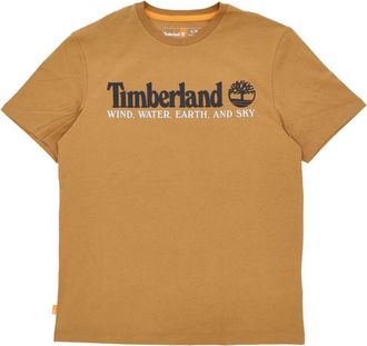 Timberland Front Tee Wheat Boot T-Shirt - - Tops - Herren - Gelb - L