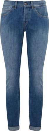 Dondup Homme, Jeans, Bleu, Taille: W32 Jean Skinny en Denim avec Coton Stretch