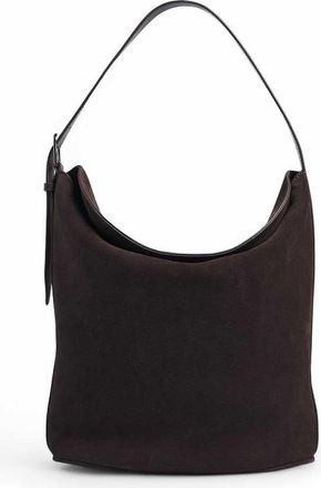 NA-KD Cabas en daim avec superposition - Marron fonc&eacute;
