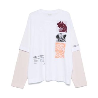 Dries Van Noten Herren, Oberteile, Wei&szlig;, LGr&ouml;&szlig;e