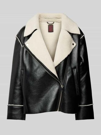Stefanel Jacke in Leder-Optik