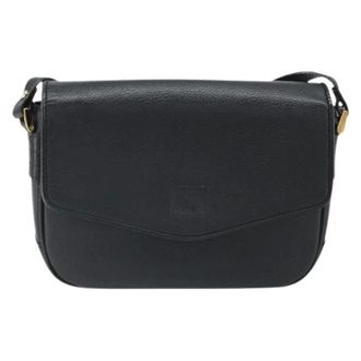 Burberry Sac bandouli&egrave;re &agrave; rabat Pre-owned - Femme - Pre-owned - Noir - Taille: ONE Size
