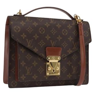Louis Vuitton Sac &agrave; main en toile Pre-owned - Femme - Pre-owned - Brun - Taille: ONE Size