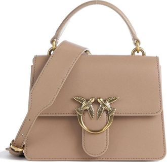 Pinko Pinko, Femme, Sacs, Beige, Taille: ONE Size Love One Top Handle Mini Light Bag