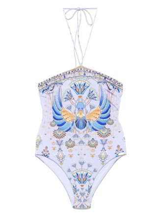 Camilla maillot de bain &agrave; motif graphique - Bleu