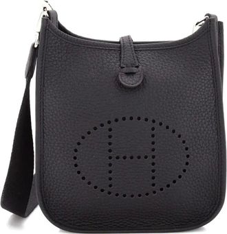 Herm&egrave;s Evelyne Bag Gen III Clemence TPM crossbody bag - Schwarz