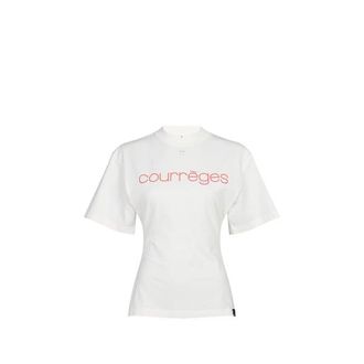 Courr&egrave;ges Tee-shirt col rond en coton