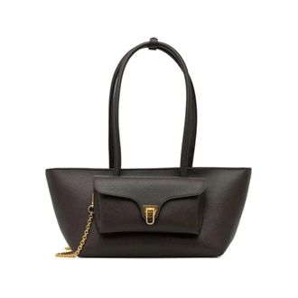 Coccinelle Sac &agrave; bandouli&egrave;re Double Beat - Femme - Sacs - Brun - Taille: ONE Size