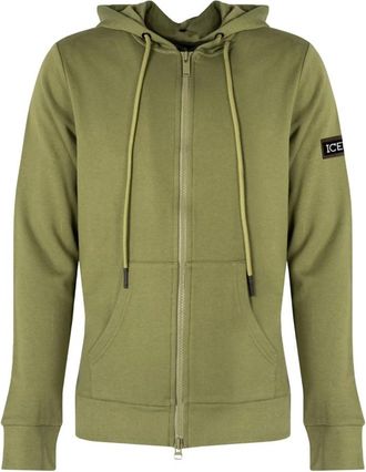 Iceberg Zip-through Hoodie - - Sweatshirts & Hoodies - Herren - Gr&uuml;n - 2XL
