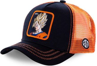 Capslab Tracker Kappe Herren Dragon Ball Z, Cap Herren, Goku Saiyajin, Langlebig, Schwarz, Einheitsgr&ouml;&szlig;e
