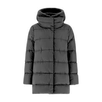 Herno Abnehmbare Kapuzen-Satinjacke - - Jackets - Damen - Grau - M