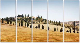 Islandburner Bild auf Leinwand Typische Landschaft In Der Toskana Im Herbst Landschaften Leinwandbild Wandbild Prime Bilder f&uuml;r Wohnzimmer etc