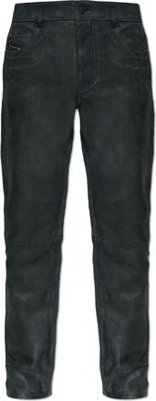 Diesel Homme, Pantalons, Noir, Taille: L P-Vyll-Dmbi Leather Pantalons