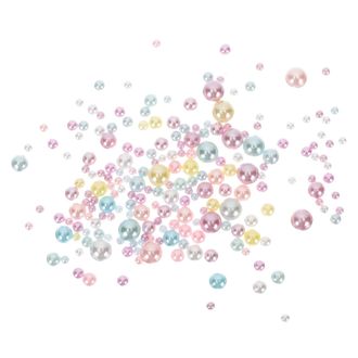 Angoily 400 St&uuml;ck Selbstgemacht Schwebende Perlen Vasenf&uuml;llung ohne Loch Bunte Kunststoffperlen f&uuml;r Handwerk und Wohnkultur