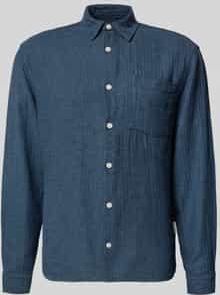 Redefined Rebel Slim Fit Freizeithemd aus Leinen-Baumwoll-Mix Modell NELSON