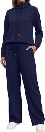 Generic Surv&ecirc;tement Femme Ensemble 2 Pi&egrave;ce Jogging Suit Sport D&eacute;contract&eacute; Ensemble Jogging Couleur Unie Sportswear f18