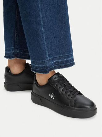 Calvin Klein Sneakers Chunky Cups Laceup Lth Bt Croc HW0HW03223 Schwarz