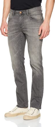 Camel Active Herren Regular Fit 5-Pocket Organic Cotton Jeans 36 Grau menswear-33/36