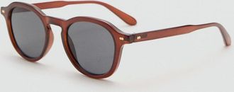 Mango Lunettes de soleil monture semi-transparente marron - Homme - Taille unique - MANGO MAN