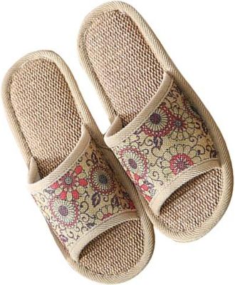 Beaupretty Pantoufles Intérieur Femmes et Hommes à Semelle Épaisse Antidérapante Légères et Respirantes pour Maison Confortables et Durables