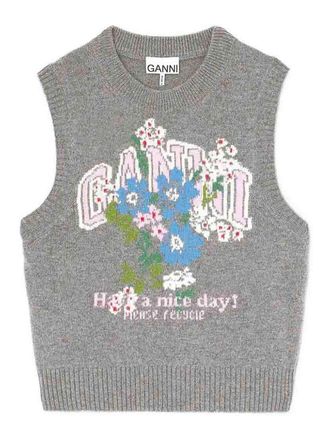 Ganni Gilet - Gris