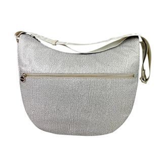 Borbonese Femme, Sacs, Beige, Taille: ONE Size Luna Bag Medium