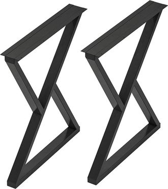 Generic X-förmige Tischbeine aus Metall, Stützbeine für die Bartheke, industrieller minimalistischer Stil, Stütze mit dreieckiger Struktur, Starke Tragfähigke