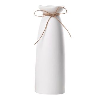 Cabilock Keramikvase Im Landhausstil F&uuml;r Dekoration Tischdeko Blumenvase Aus Keramik Mit Blumenmuster Halter F&uuml;r Trockenblumen