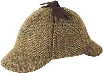 Failsworth Millinery Sherlock Harris Tweed Deerstalker - marron - Taille S