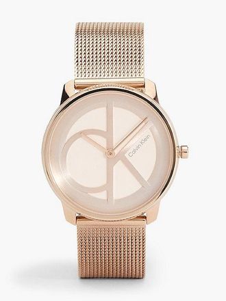 Calvin Klein Montre-bracelet en maille avec logo monogramme