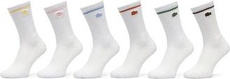 Lacoste Lange Socken RA9188 Wei&szlig;