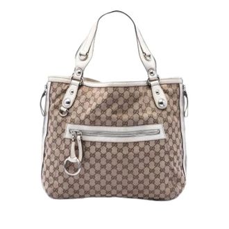 Gucci Pre-owned Vintage Canvas Tote Bag - Femme - Pre-owned - Beige - Taille: ONE Size
