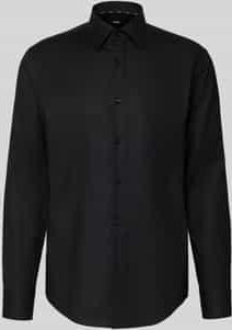 HUGO BOSS Regular Fit Businesshemd aus Baumwoll-Mix Modell JOE