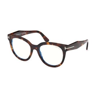 Tom Ford unisex, Accessoires, Brun, Taille: 52 MM Blue Block Butterfly Opticals