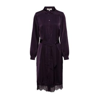 &Co Woman Neeltje Langes Kleid - - Dresses - Damen - Lila - 3XL