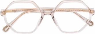 Chlo&eacute; Monture Optique - unisex - Accessoires - Beige - Taille: 49 MM