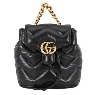Gucci Sac &agrave; dos vintage Pre-owned - Femme - Pre-owned - Noir - Taille: ONE Size