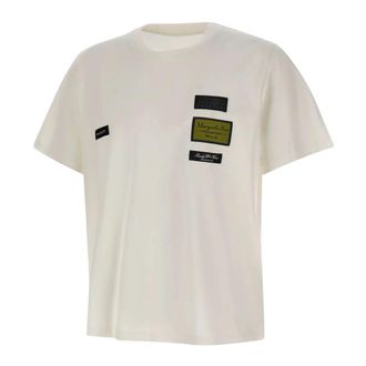 Maison Margiela Label Patch T-shirt - - Tops - Herren - Wei&szlig; - L