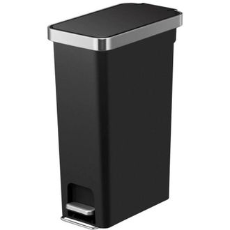 EKO Poubelle &agrave; p&eacute;dale Hana Slim, capacit&eacute; 40 l, l x h x p 265