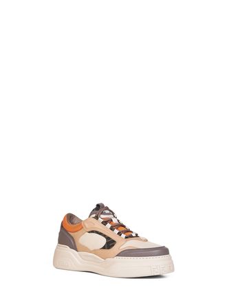 Fendi Mens Multicolor Force Sneakers Calf Leather Trainers