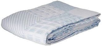 Vialman Leichte Tagesdecke Sofia 21, Polyester Baumwolle, blau, Cama 90: 180 x 270 cm